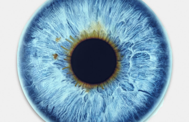 Microscopic Blue Eye
